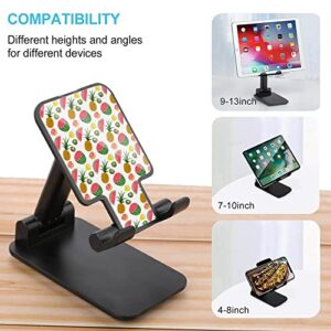 Watermelon Pineapple Kiwi Lemon Print Cell Phone Stand Compatible with iPhone Switch Tablets Foldable Adjustable Cellphone Holder Desktop Dock (4-13")