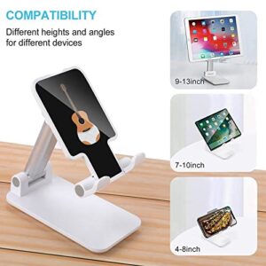 Guitar Print Cell Phone Stand Compatible with iPhone Switch Tablets Foldable Adjustable Cellphone Holder Desktop Dock (4-13")