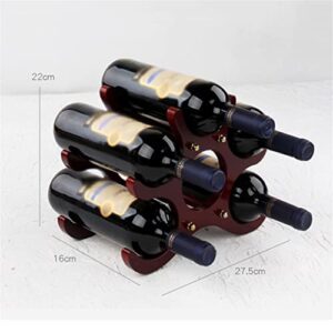 DLOETT European-Style Wooden Wine Rack Wine Bottle Cabinet Shelf Wooden Shelf Storage Rack Retro Display Cabinet