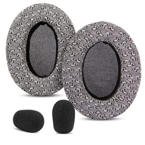 e900 earpads-yunyiyi-upgrade replacement ear pads cushion compatible with eksa e900 e900 pro gaming headset earmuffs covers (gray)