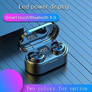 TBIIEXFL Headphones Touch Control with Charging Case Waterproof Stereo Earphones in-Ear Built-in Mic Headset Premium Deep Bass for Sport