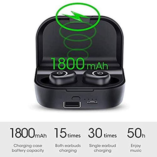 TBIIEXFL Headset Touch Function with Charging Box Stereo Headphones in-Ear Built-in Microphone Headphones Sports Subwoofer