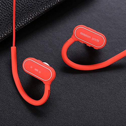 TBIIEXFL Headphones, Headphones with Microphone Waterproof Running Headphones, Stereo Earphones for Workout,Running,Gym (Comfy & Fast Pairing) (Color : Black)