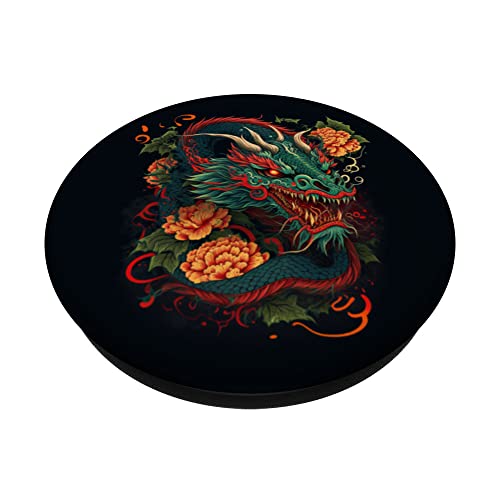 Cool Fantasy Chinese Asian Dragon PopSockets Swappable PopGrip