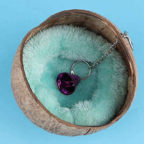 Cusstally Coconut Shell Bird Nest House Bed with Warm Pad for Parrot Parakeet Rat Mice Toy Nesting Box