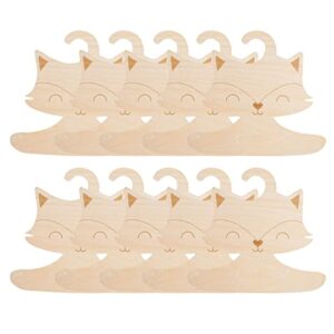 baby clothes hangers - creative wooden baby hangers for nursery - adorable cartoon shaped kids hangers, infant clothes hangers for newborn toddler unisex nursery closet organizer set jmd-us