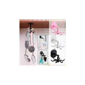 blugy kitchen utensil holder hook 360 degrees rotating folding hook waterproof kitchen hooks for hanging for home bathroom kitchen towel 1pc