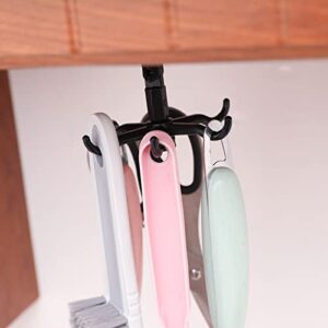 BLUGY Kitchen Utensil Holder Hook 360 Degrees Rotating Folding Hook Waterproof Kitchen Hooks for Hanging for Home Bathroom Kitchen Towel 1pc