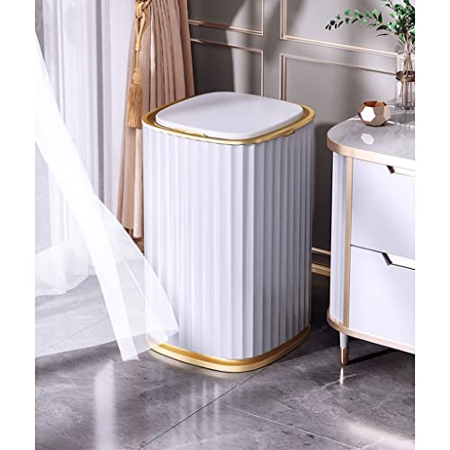 CZDYUF Shipping Smart Sensor Garbage Bin Kitchen Bathroom Toilet Trash Can Best Automatic Induction Waterproof Bin with Lid 15L