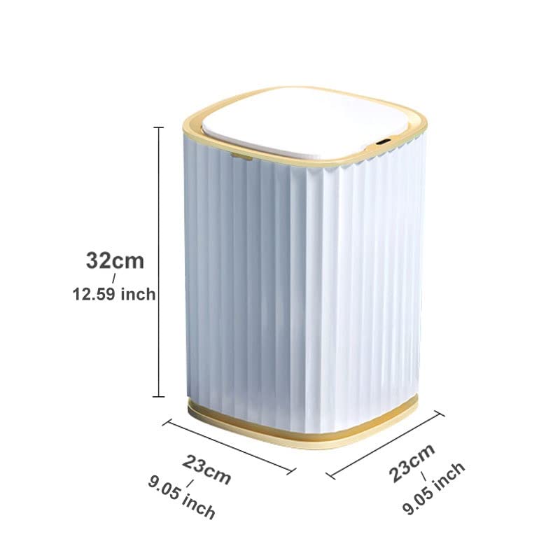 CZDYUF Shipping Smart Sensor Garbage Bin Kitchen Bathroom Toilet Trash Can Best Automatic Induction Waterproof Bin with Lid 15L