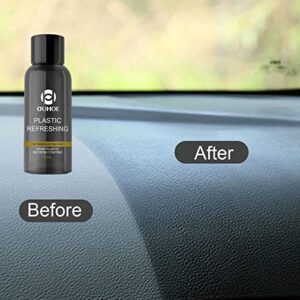 Plastic Revitalizing Coating Agent, Nano Plastic Refreshing Coating, Plastic Parts Refurbish Agent for Car, Automotive Interior Cleaning Retreading Agent, Effective Restoration (30ml-1Pcs)