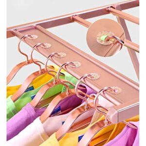 EYHLKM Aluminum Alloy Clothes Drying Hanger Floor Folding Clothes Rack Indoor Balcony Home Clothes Drying Quilt Hanger