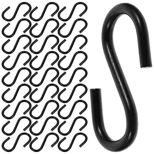 MAGICLULU 100pcs Small S Hook Pack Heavy Duty S Hanger Hook for Kitchenware Spoons Pans Pots Utensils Clothes Bags Plants