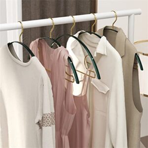 EYHLKM 5pcs Aluminum Alloy Wardrobe Space Saving Clothing Hanger Drying Sweater Shirt Storage Rack ( Color : Rose Gold )