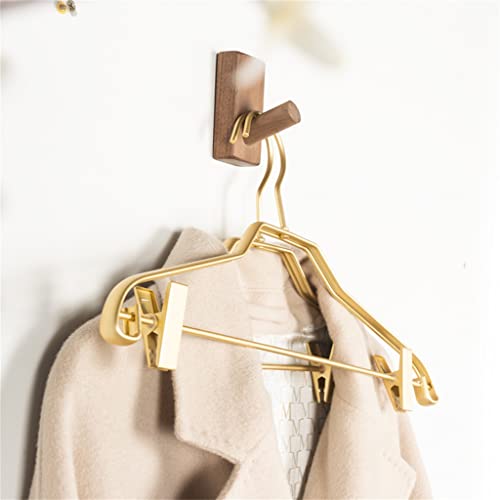 EYHLKM 5pcs Trouser Hangers Clothes Hanger Matte Aluminum Alloy Traceless Dress Pants Towel Hanger Wardrobe ( Color : D )