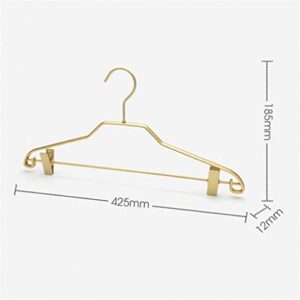 EYHLKM 5pcs Trouser Hangers Clothes Hanger Matte Aluminum Alloy Traceless Dress Pants Towel Hanger Wardrobe ( Color : D )