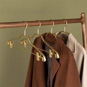 EYHLKM 5pcs Trouser Hangers Clothes Hanger Matte Aluminum Alloy Traceless Dress Pants Towel Hanger Wardrobe ( Color : D )