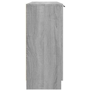 vidaXL Sideboard Gray Sonoma 35.6"x11.8"x27.6" Engineered Wood