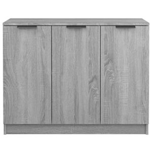 vidaXL Sideboard Gray Sonoma 35.6"x11.8"x27.6" Engineered Wood