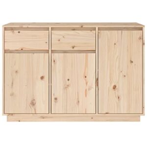 vidaXL Sideboard 43.3"x13.4"x29.5" Solid Wood Pine