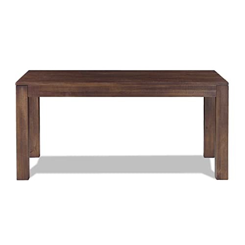 Montauk Solid Wood 63" Dining Table, Rustic Walnut