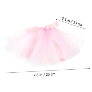 Amosfun 1 Set Festival Suit Hat Costume Skirt of Tulle Bow Party Adorable Clothing Dresses Cute Cosplay Tie for Kit Small Pet Puppy Dress Cat Dog Headband Easter Outfit Wearing Clothes