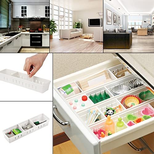 TJLSS Adjustable Drawer Organizer Office Home Storage Box Grid Sundries Storage Box Home Kitchen Storage Board Divider Home Organizer ( Size : L )