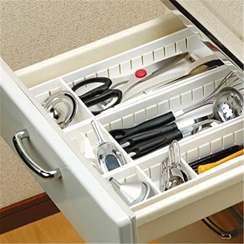 TJLSS Adjustable Drawer Organizer Office Home Storage Box Grid Sundries Storage Box Home Kitchen Storage Board Divider Home Organizer ( Size : L )