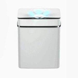 czdyuf 15l intelligent trash can automatic sensor dustbin smart sensor electric waste bin home rubbish can for kitchen bathroom garbage ( color : e )