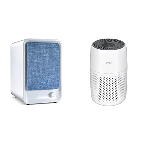 LEVOIT Air Purifiers for Bedroom Home, Blue & Air Purifiers for Bedroom Home, HEPA Filter Cleaner, White