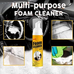 Car Magic Foam Cleaner, Foam Cleaner All Purpose, Foam Cleaner for Car and House Lemon Flavor, Powerful Stain Removal Kit Foam Cleaner for Car, Kitchen, Bathroom, ect (30ml, 2Pcs)