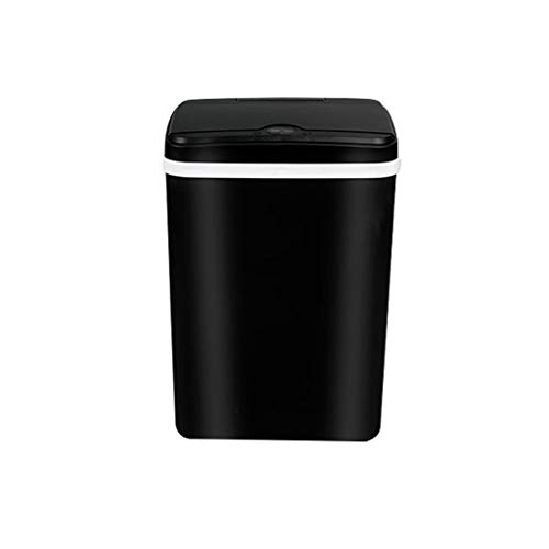 WPYYI 15L Smart Trash Can Household USB Charging Light Energy Trash Can Automatic Induction Dustbin with Lid Kitchen Bathroom Dustbin ( Color : D )