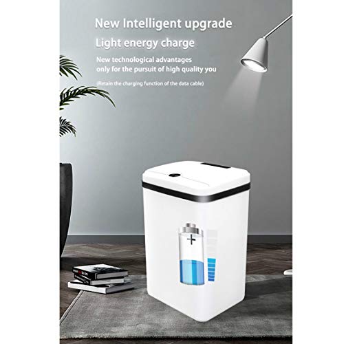 WPYYI 15L Smart Trash Can Household USB Charging Light Energy Trash Can Automatic Induction Dustbin with Lid Kitchen Bathroom Dustbin ( Color : D )