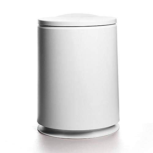 WPYYI 10L Pressing Type Round Plastic Trash Can Double-Layer Multi-Purpose Bathroom/Bedroom Trash Can Nordic Household Cleaning Tool