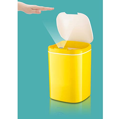 WPYYI Smart Trash Can Automatic Induction Dustbin Intelligent Electric Battery Waste Bin Kitchen Bathroom Dustbin Household Garbage ( Color : E )