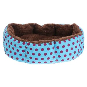 balacoo puppy pets puppy for house animal dog mat random warm round color pet blue s winter warming size plush kennel dot shaped cotton sleeping polka cat cushion supplies rabbit stuffed plushy