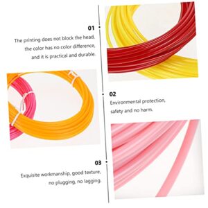 Gogogmee 40 pcs Filament Random Abs were-Resistant Accessories Filaments Cables Practical Printer M for D Materials Pen Printing Mm Color Professional Painting Insulation Plastic