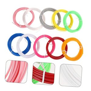 Gogogmee 40 pcs Filament Random Abs were-Resistant Accessories Filaments Cables Practical Printer M for D Materials Pen Printing Mm Color Professional Painting Insulation Plastic