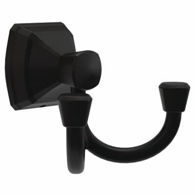 Delta FLY35-MB-R Flynn Double Towel Hook, Matte Black - Quantity 3