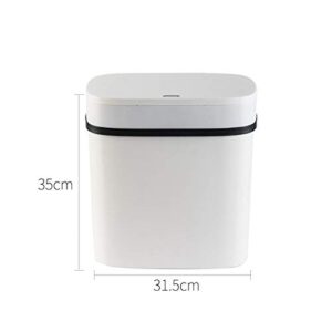 WPYYI Intelligent Sensor Trash Can Toilet Automatic Cover Narrow Seam Garbage Bin Toilet Paper Basket Electric Living Room Creative