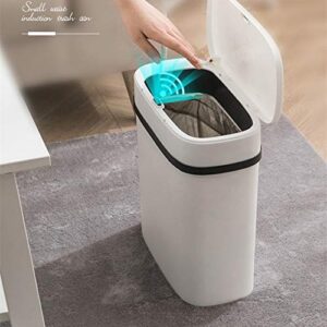 WPYYI Intelligent Sensor Trash Can Toilet Automatic Cover Narrow Seam Garbage Bin Toilet Paper Basket Electric Living Room Creative