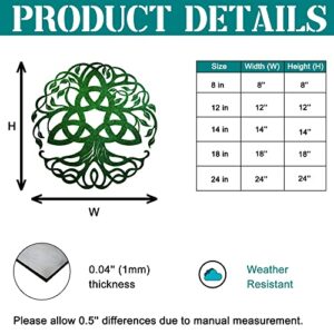 WODORO St. Patrick's Day Shamrock Lucky Four Leaves Clover Metal Sign With Led Lights, Leprechaun Luck Signs, Multiple Sizes (01) (01)