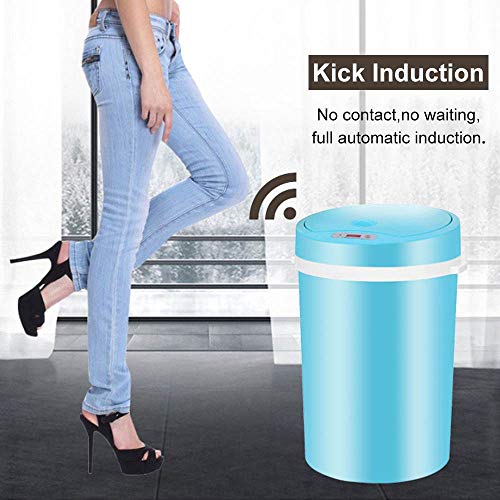 CZDYUF 16L Automatic Induction Trash Can Touchless Smart Motion Sensor Rubbish Waste Bin Waste Garbage Bin