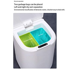 WPYYI 16L Smart Trash Can Automatic Induction Electric Rubbish Sensor Waste Bin for Kitchen Bathroom ( Color : D )