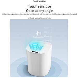 WPYYI 16L Smart Trash Can Automatic Induction Electric Rubbish Sensor Waste Bin for Kitchen Bathroom ( Color : D )