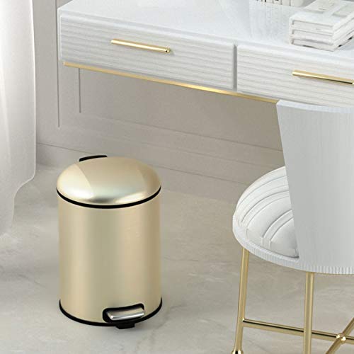 CZDYUF Black White Bedroom Marble Trash Can Kitchen Cute Bathroom Bucket Garbage Bin ( Color : E , Size : 12L )