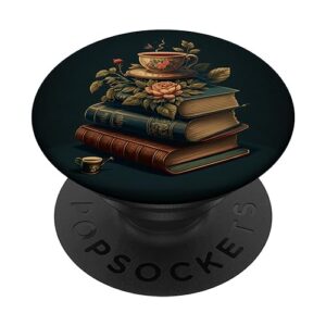 book lover reading library cute read popsockets standard popgrip