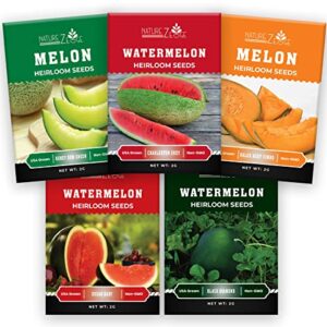 Fruit Seeds, Watermelon Seeds, Melon Seeds, Fruit Seeds for Planting, Sweet Watermelon Seeds for Planting, Cantaloupe Seeds, Sugar Baby, Black Diamond, Charleston Grey, Hales Best, Green Honeydew