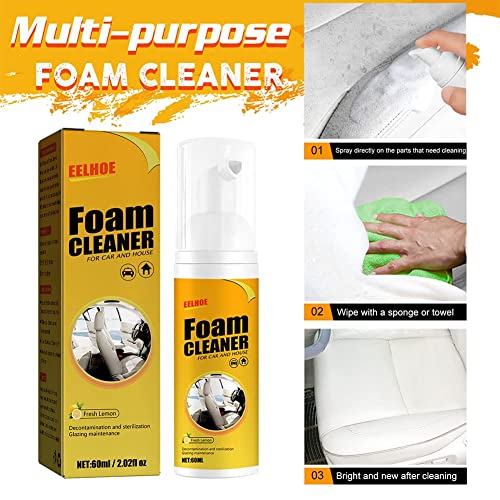 Multipurpose Foam Cleaner,All Purpose Kitchen Cleaner, Car Kitchen Cleaner,Car Magic Foam Cleaner,Car Restoring Spray (4Pcs,30ML)