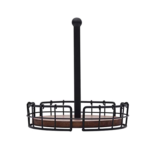 Pfaltzgraff Anvil Cage Condiment Table Caddy, 9.5x9.5x10.25 Inch, Black